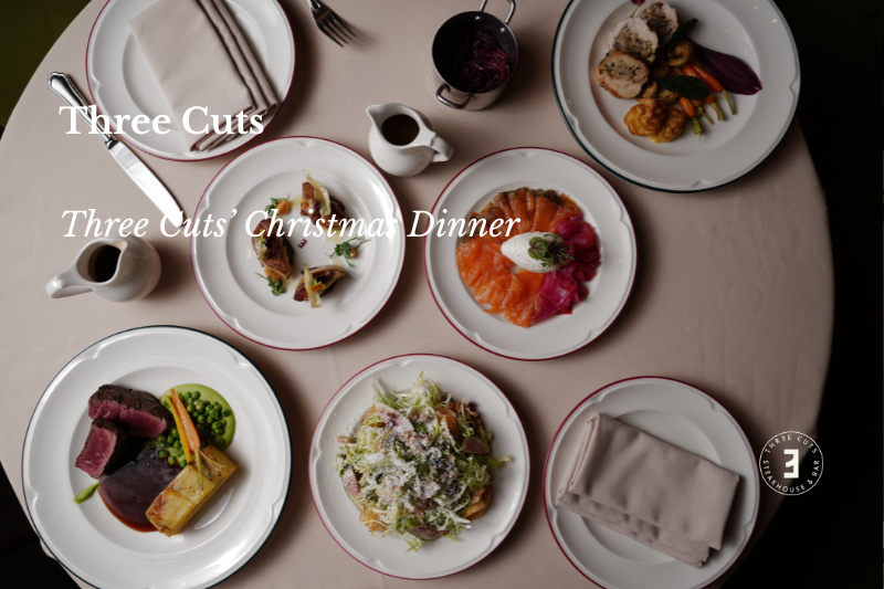Christmas Dinner Dubai | Festive Menu at Three Cuts Palm - AED 390